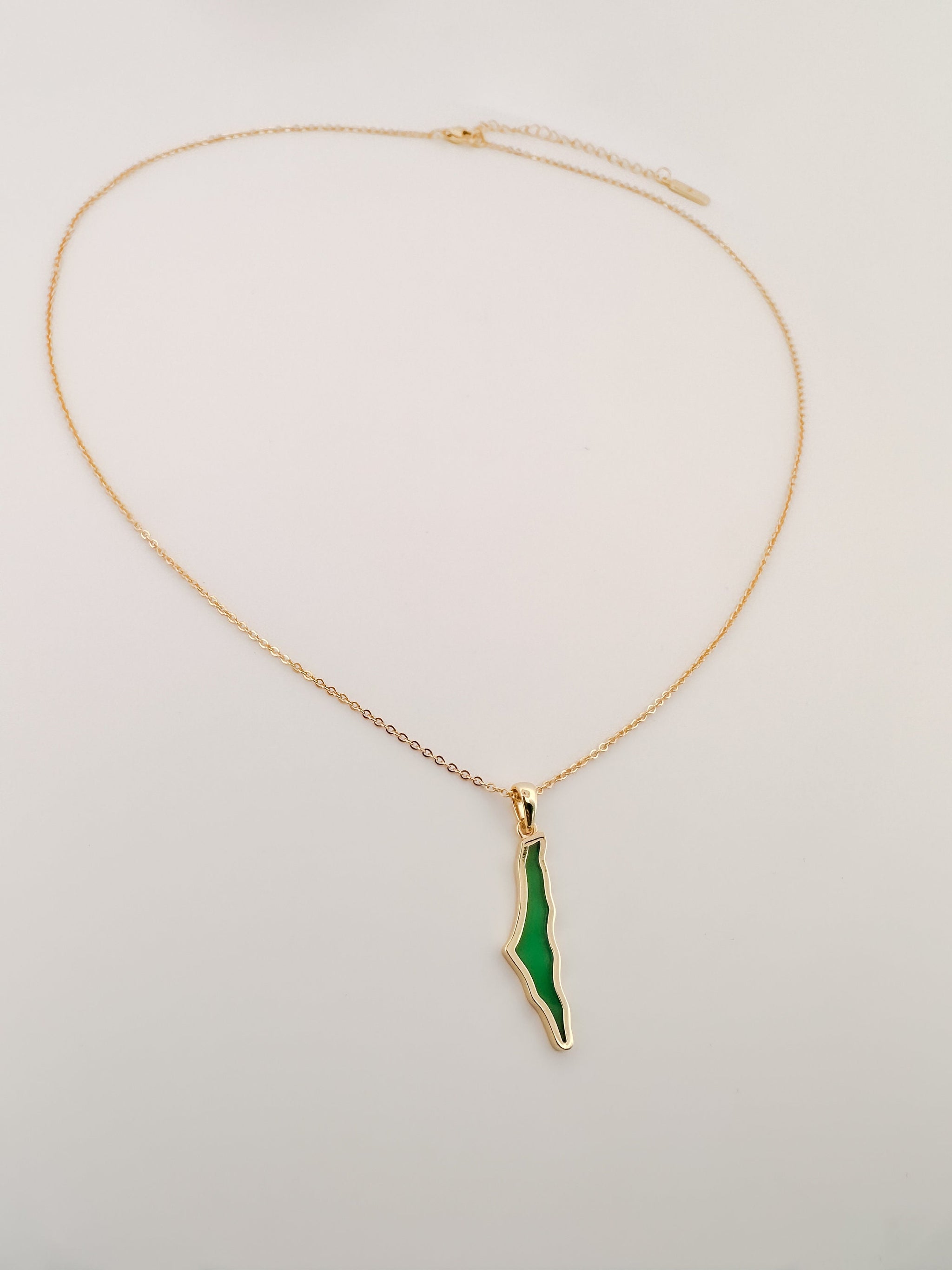 Palestine Map Shell Necklace – Alluria Jewelry